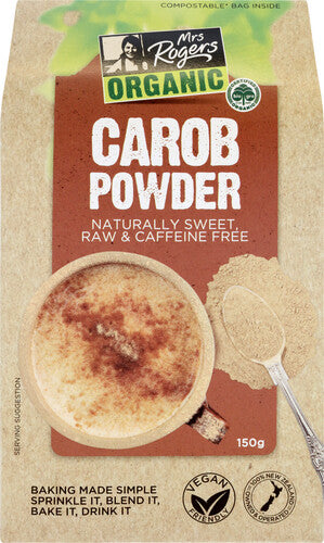 Mrs Rogers Organic Carob Powder 150g – Mrs Rogers Online Store