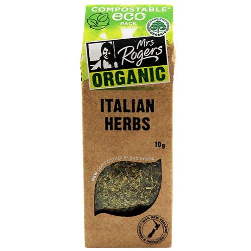 Mrs Rogers ECO Organic Italian Herbs 10g – Mrs Rogers Online Store