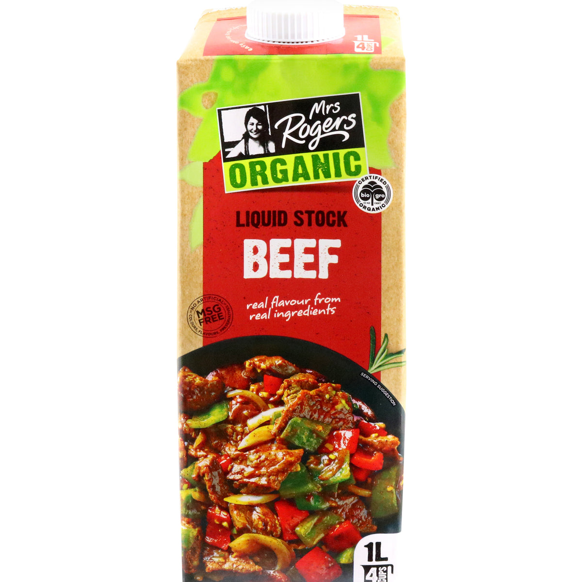 Mrs Rogers Organic Beef Liquid Stock 1l – Mrs Rogers Online Store